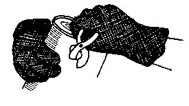 Bend the flaps with pliers. Jagged tin edges can cut.